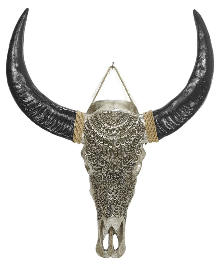Carved Bull Head 40cm - Prime Factory Outlet